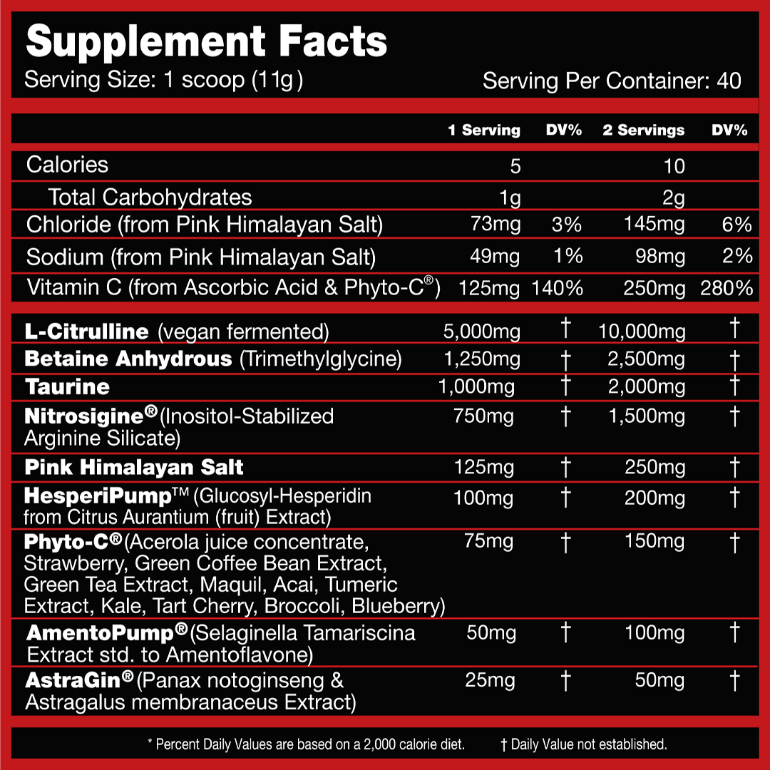 VasoMax Grand Pre | Non-Stim Pre Workout Pump Powder - PerforMax Labs ...